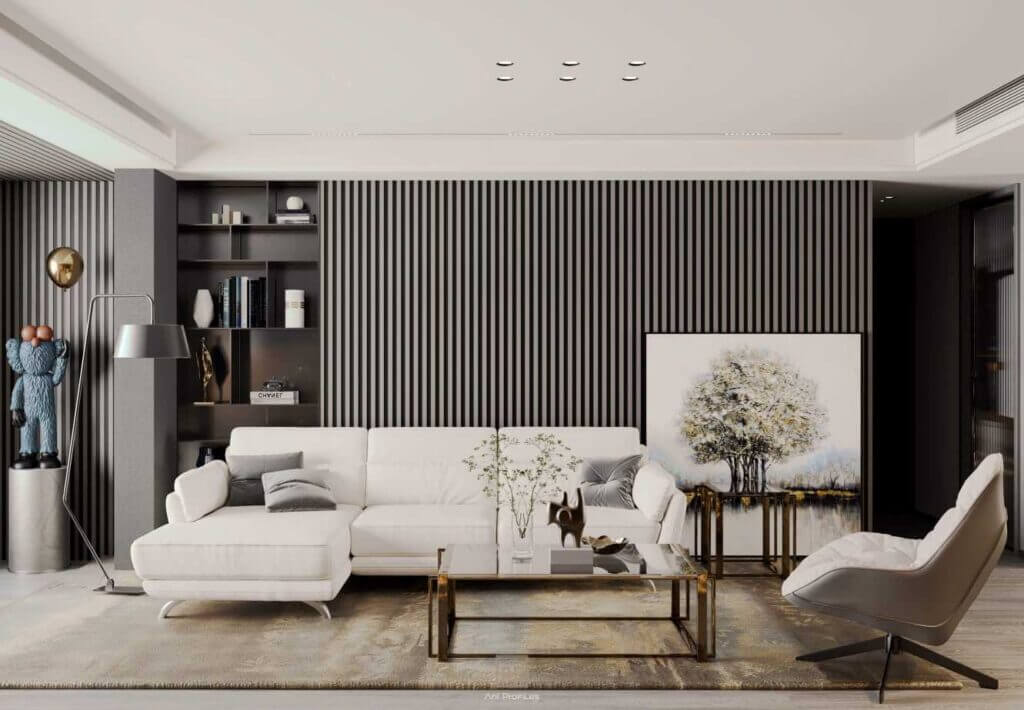 Classic Siyah Antrasit Lambri Duvar Panel | Ant Profiles